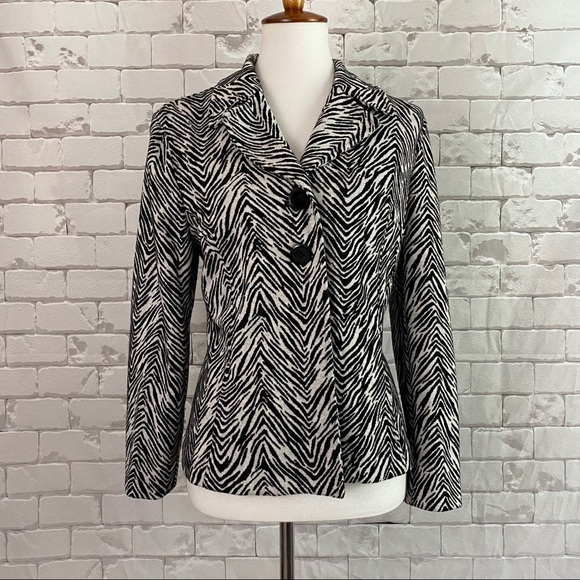 Charter Club | Jackets & Coats | Charter Club Zebra Print Knit Jacket ...